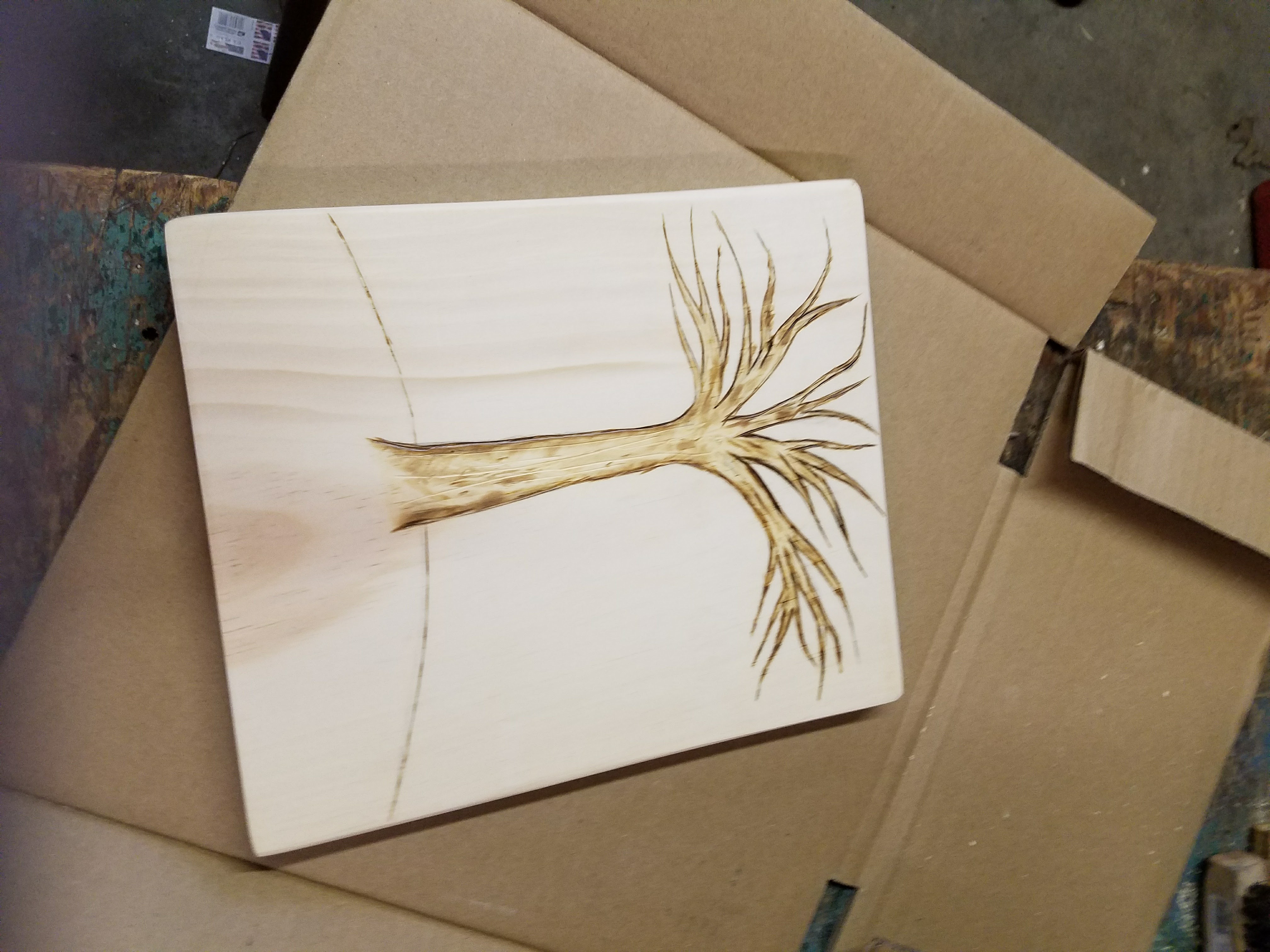 Family Tree Wood Burning Project | Life at Hickory Cove